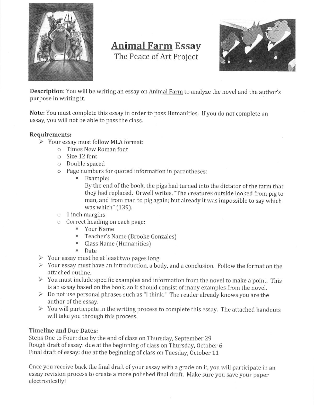 Animal-farm-essay writing - Caribbean Civilization - Studocu