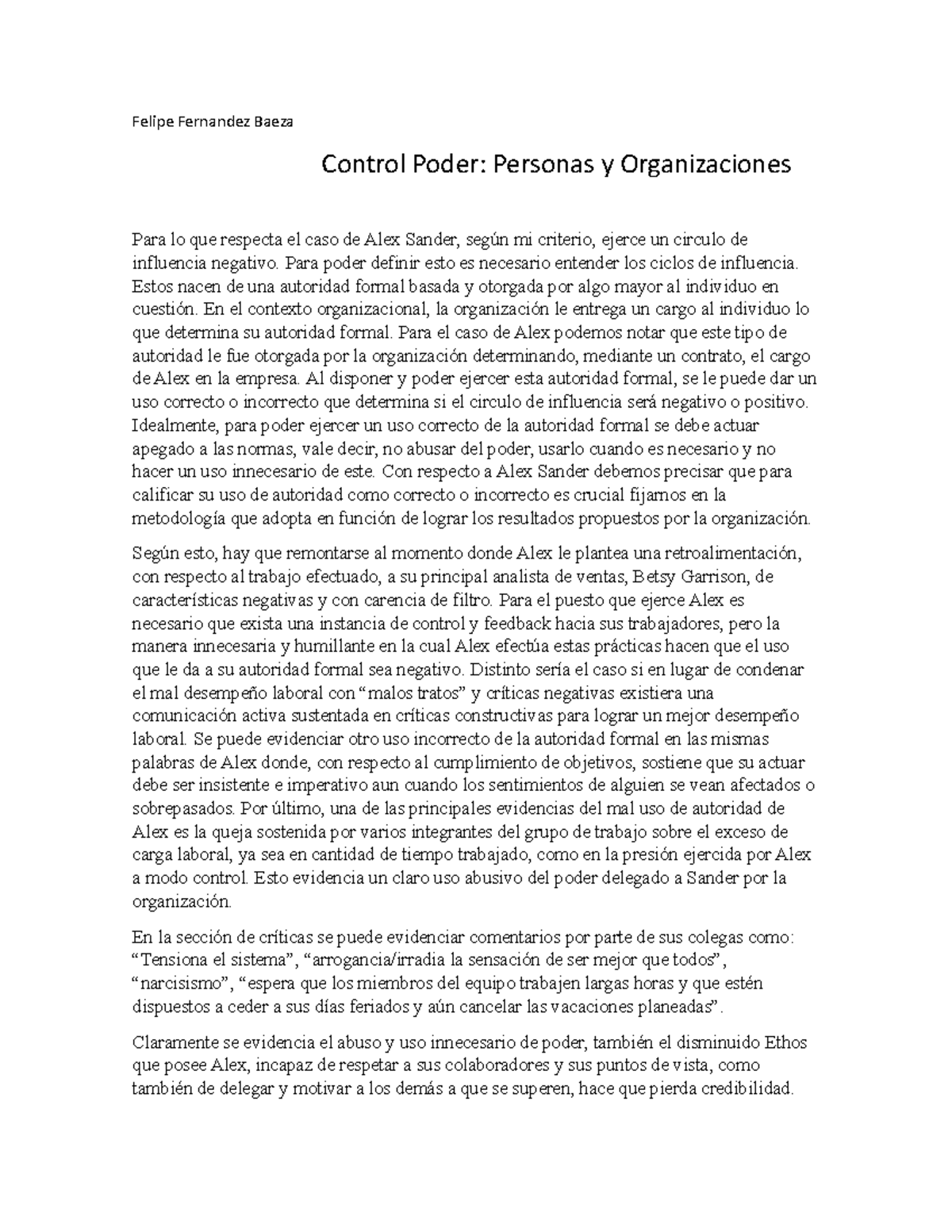 Control Poder liderazgo 1 - Felipe Fernandez Baeza Control Poder ...