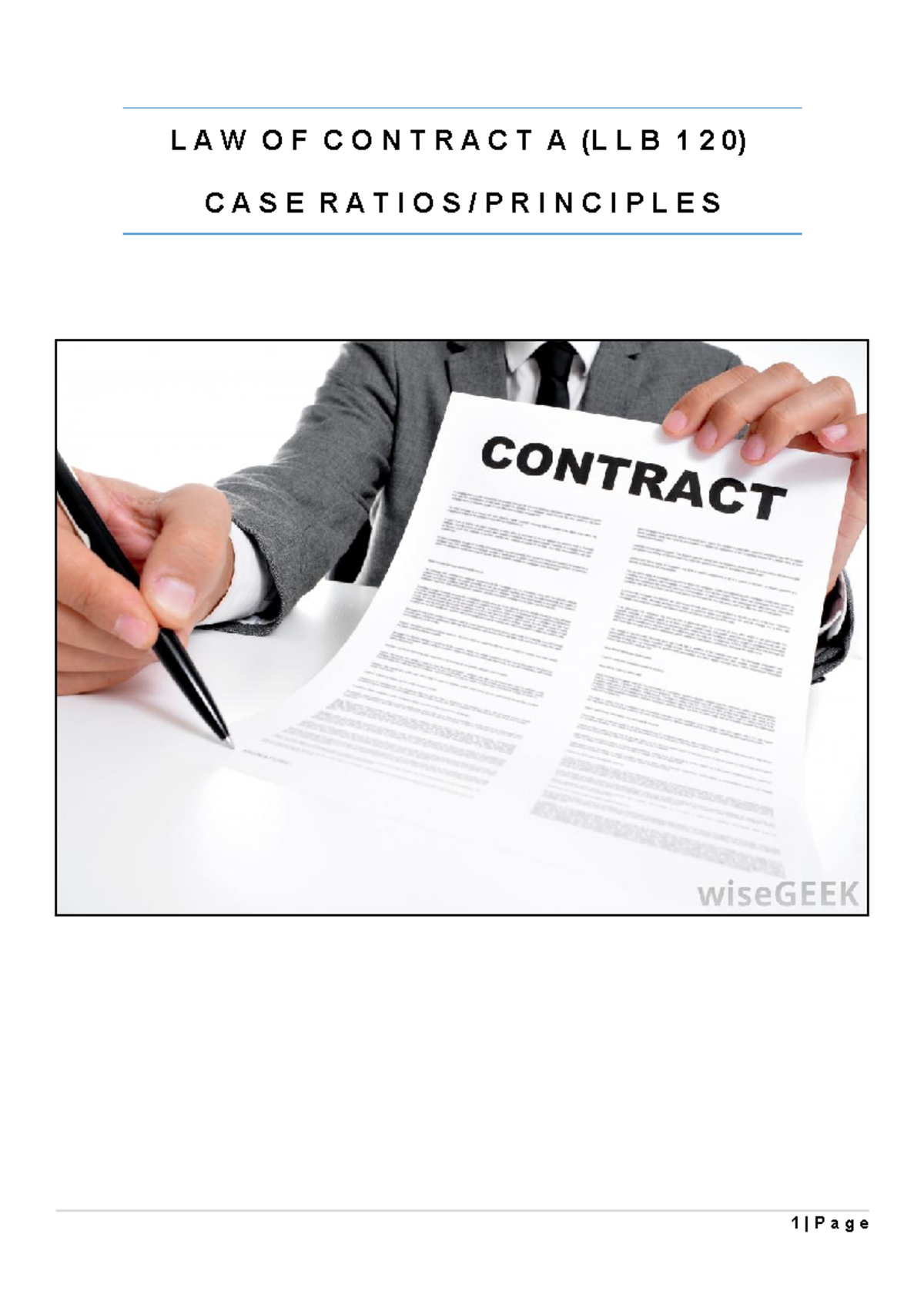 L A W O F C O N T R A C T A R A T I O S - L A W O F C O N T R A C T A ...