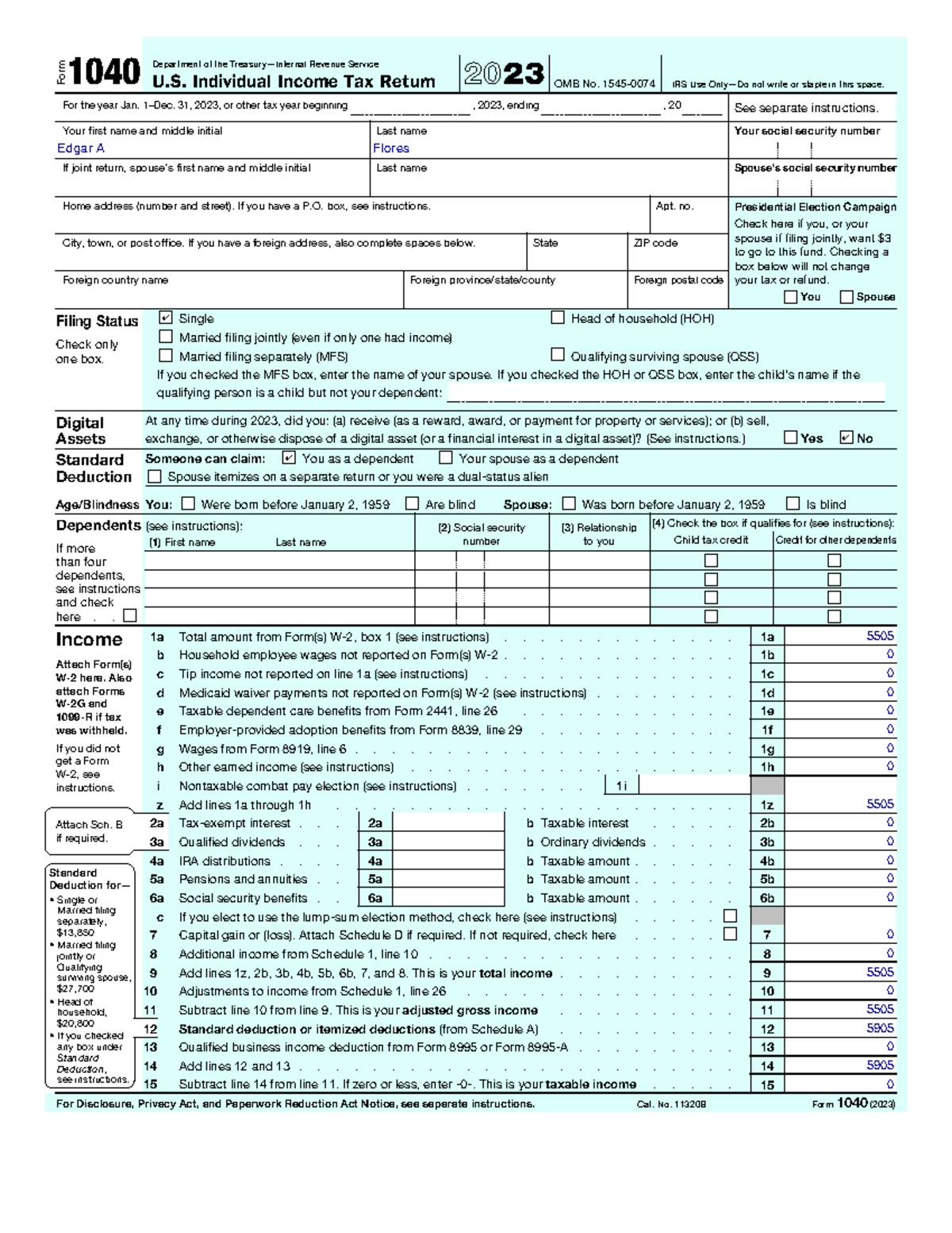 Ben Edgar - These papers were example tax situations in which you had ...
