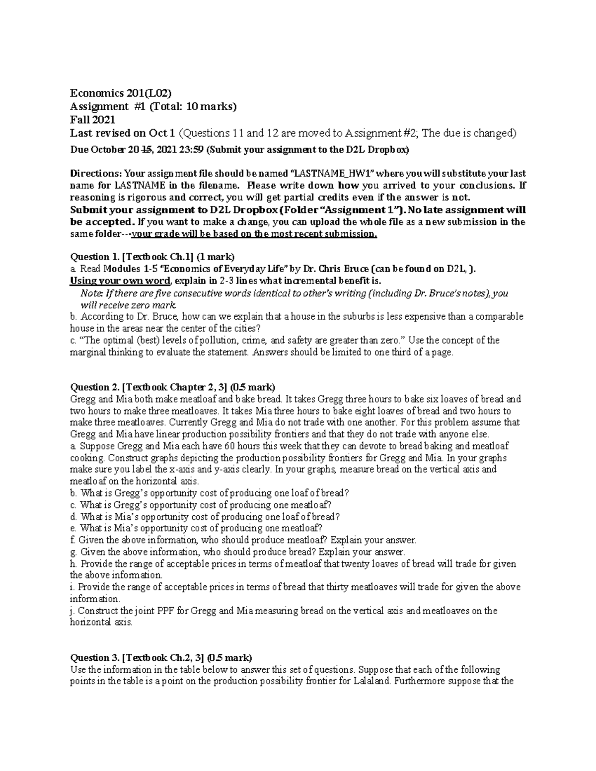 Econ201L02Assignment 1 Fall2021 rev2 - Assignment 1 - ECON 201 ...