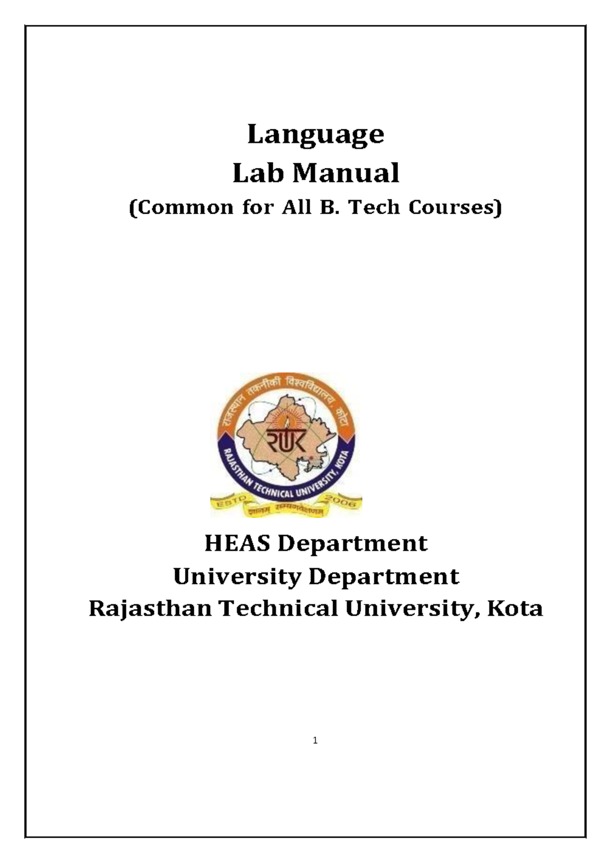 Language-Lab-Manual - Notes Language Lab for btech students - Language ...