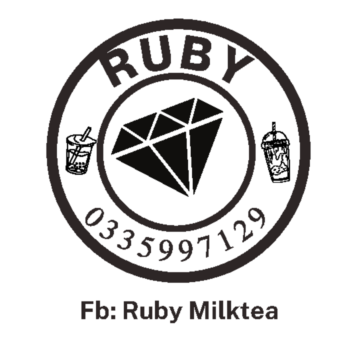 Nude Boba Milk Tea Logo - WFE - business - RUB 3 35997129 Fb: Ruby ...
