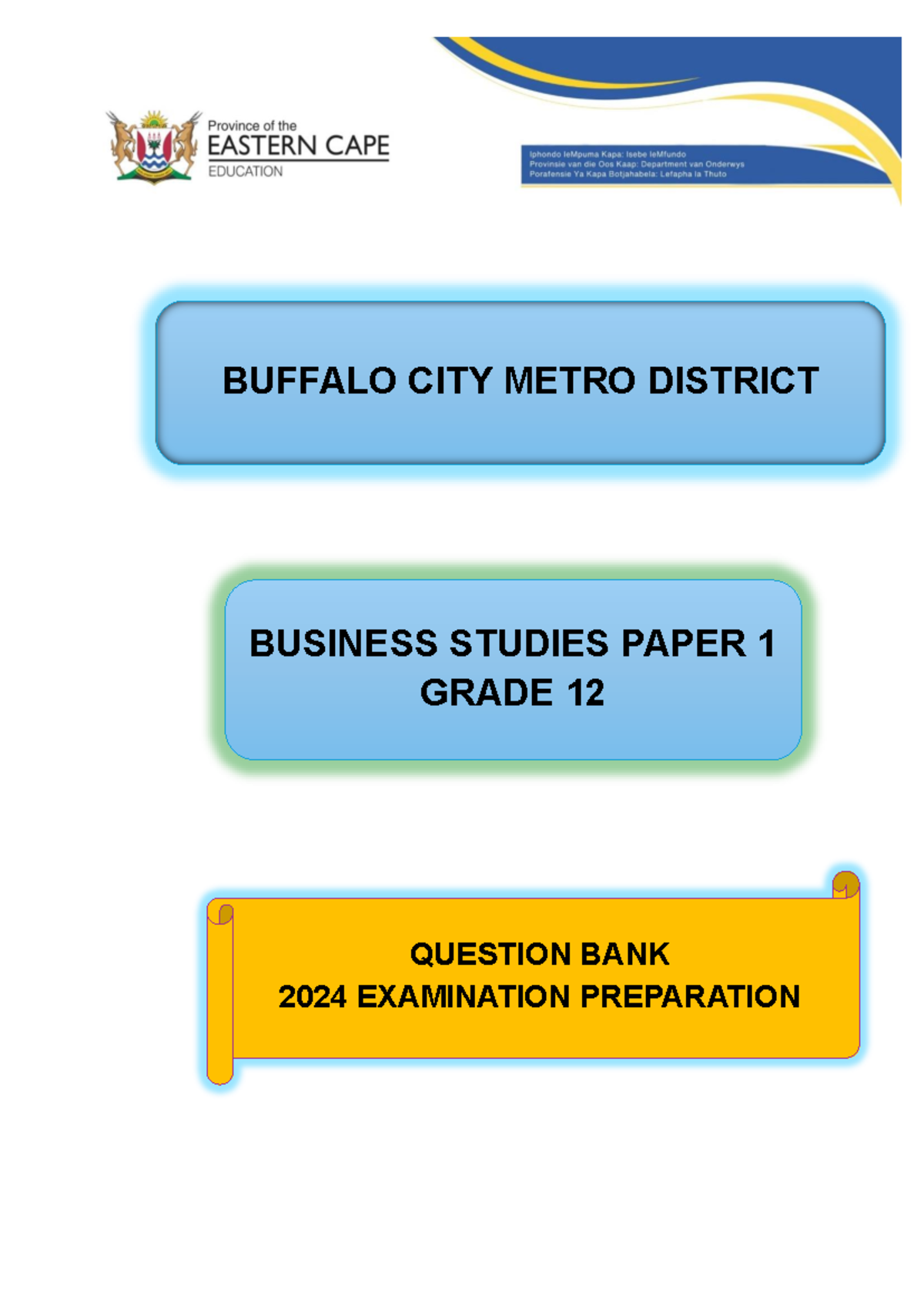 BSTD P1 2024 Revision Booklet GR 12 ...