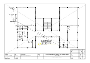 Gamtek Autocad Isometri AIR Bersih Lantai 1 - ISOMETRI AIR BERSIH LT. 1 ...