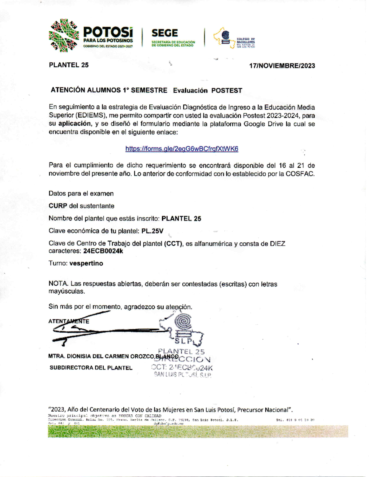 Postest 1° semestre 20231117 18001927 - actividad integradora 1 modulo ...