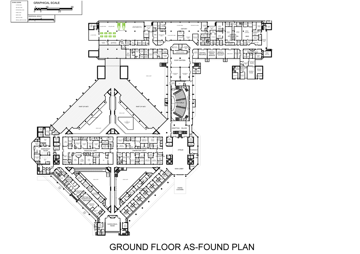 LCP-MP A1 Ground Floor AS- Found PLAN - ####### OPEN COURT C O R R I D ...