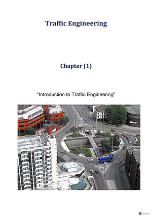 Traffic volume studies Ch2-part 1 - Highways engineering - Studocu
