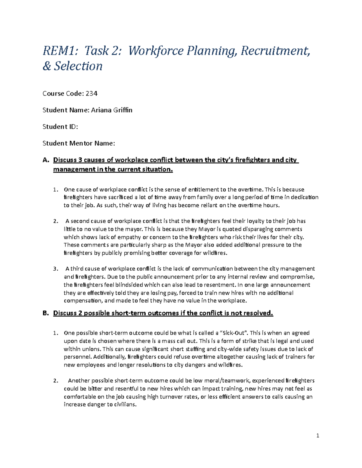 C234 Task 2 Template Current - C234 - WGU - Studocu