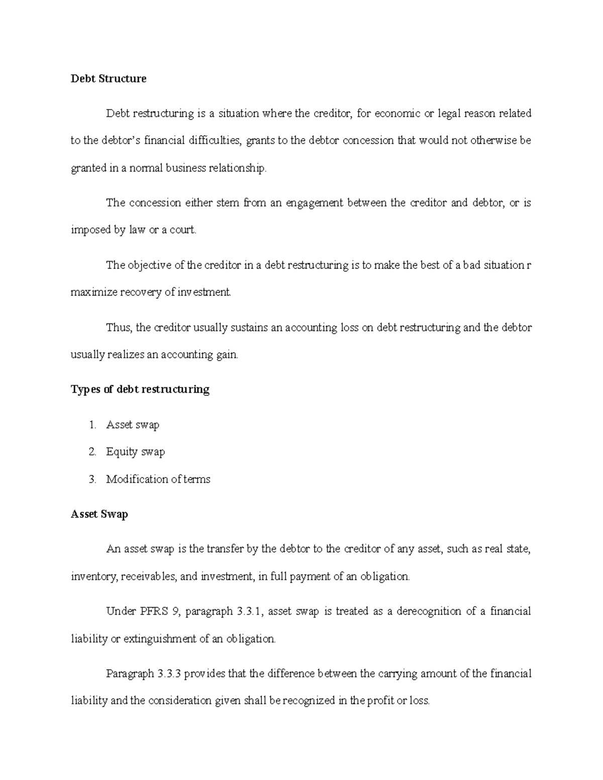 Debt Structure - Notes on Intermediate Accounting 2 - Debt Structure ...