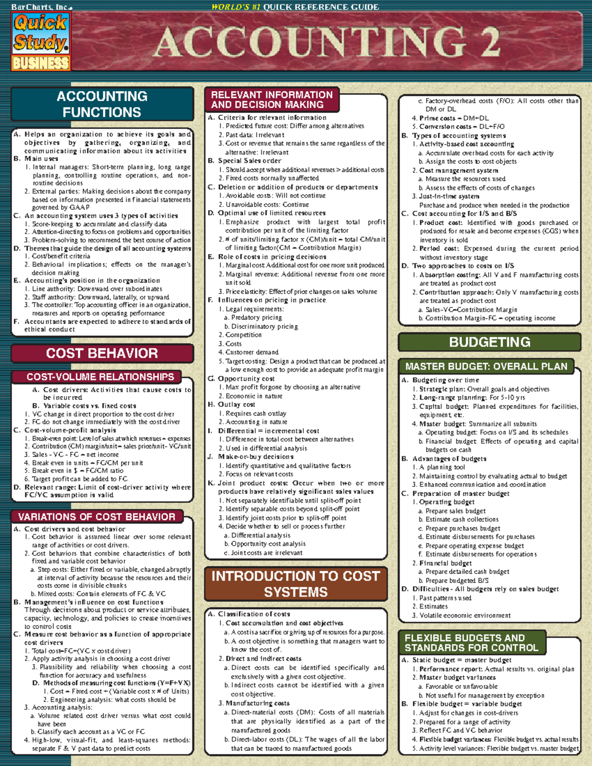 Accounting 2 - aaaa - A. Helps an organization to achieve its goals and ...