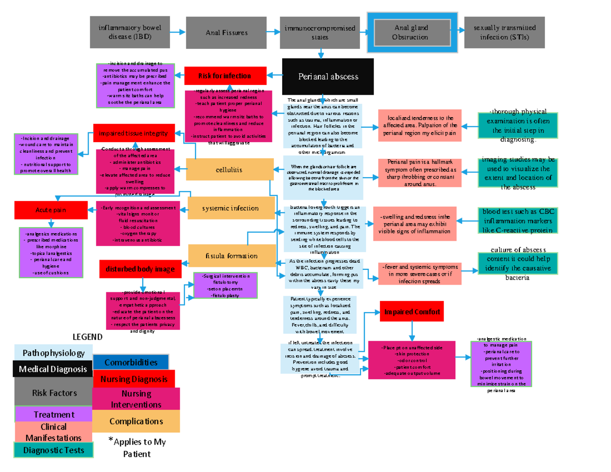 Concept MAP Template 2023 - LEGEND Pathophysiology Risk Factors Medical ...