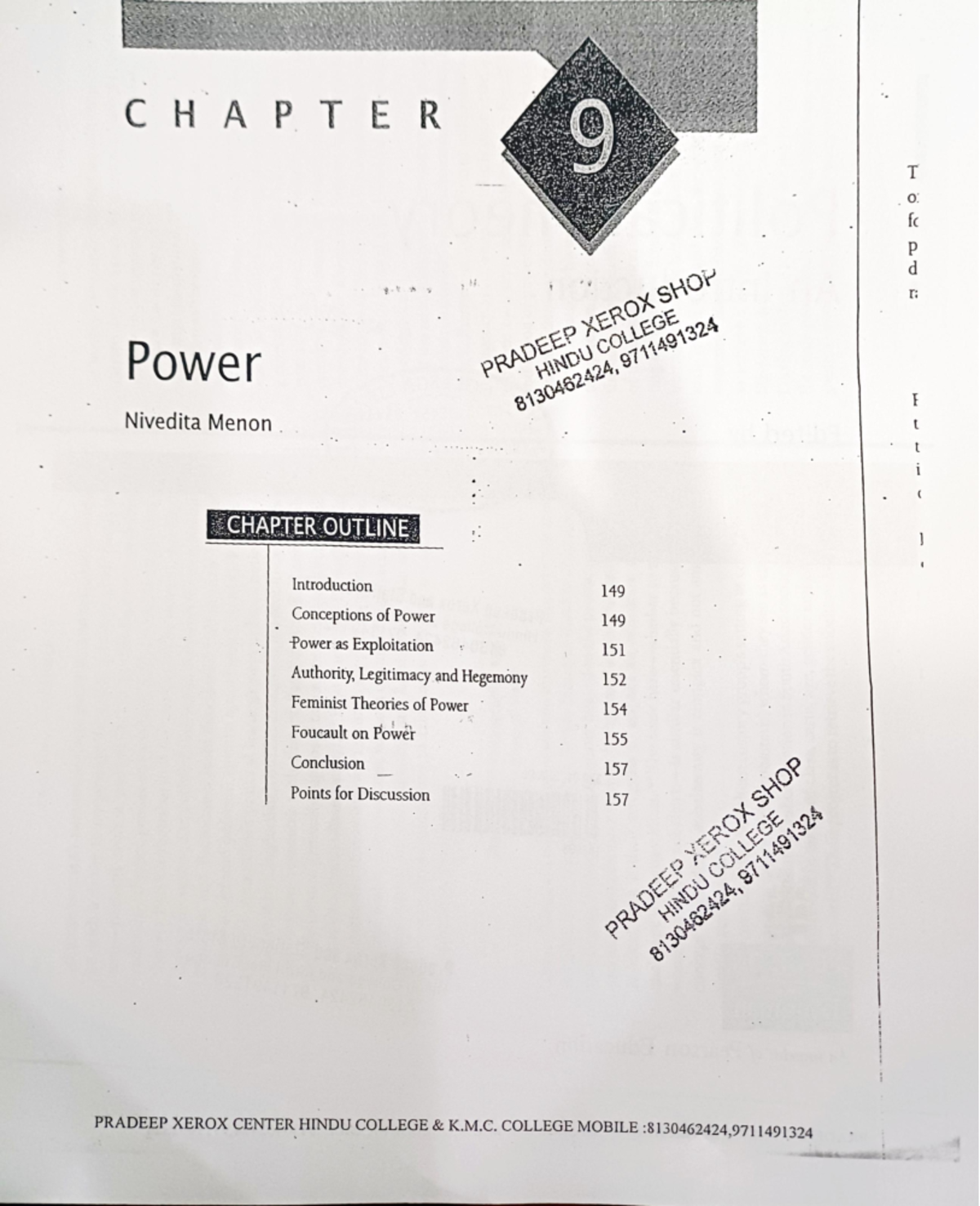 Power by Nivedita Menon - CHAPTER T O: fc P d r: Power Nivedita Menon CHAPTER OUTLINE ...