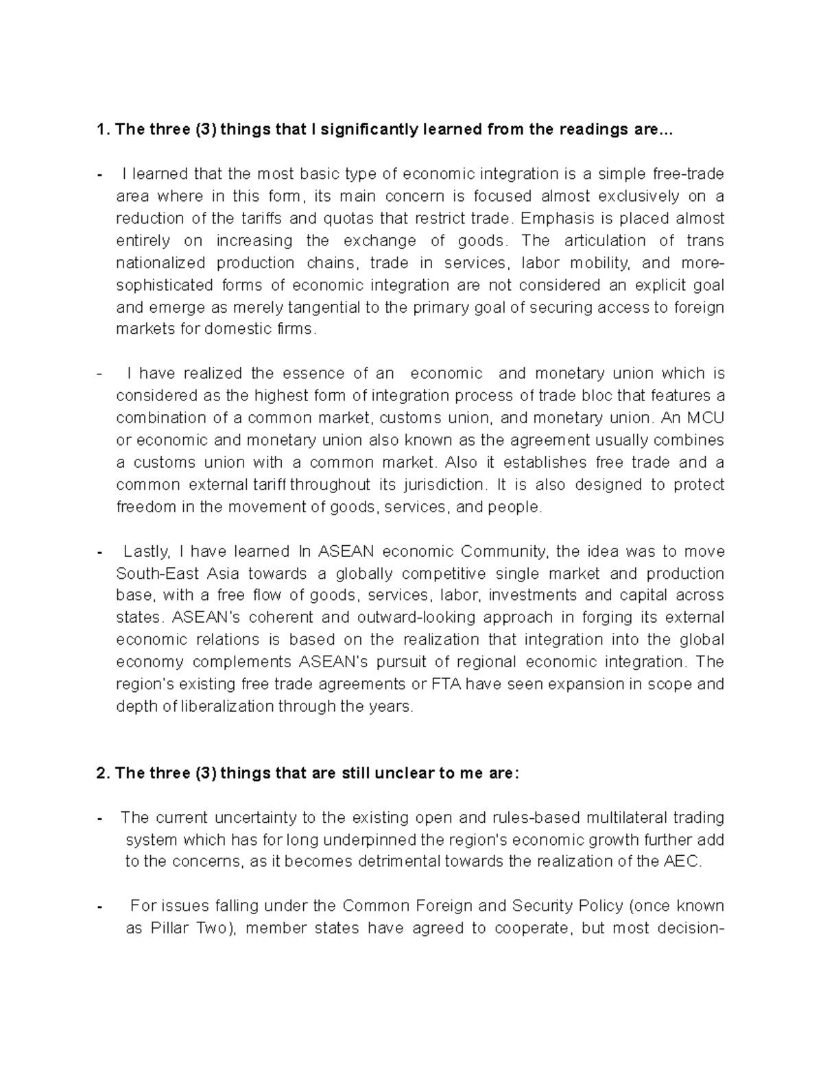 Contemporary - ctto readings relation to trans nationalism and ...