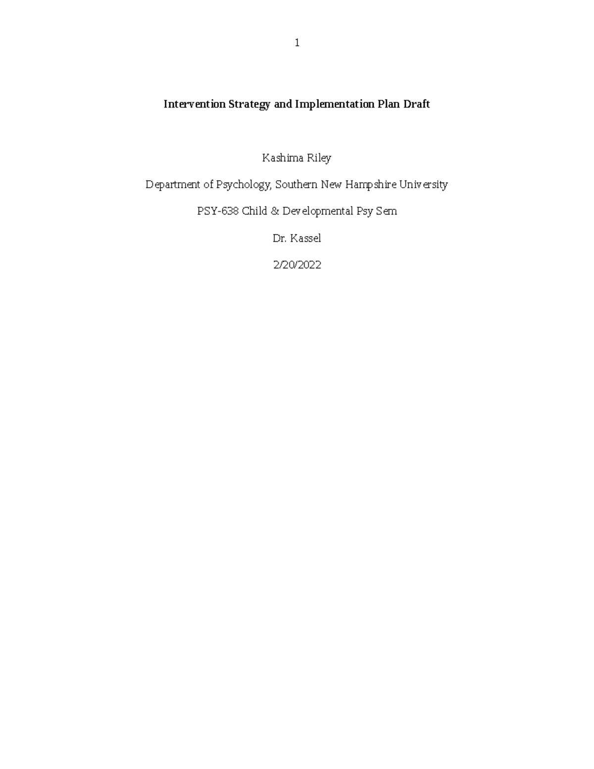 7 2 Final Project Milestone Three Intervention Strategy And Implementation Plan Draft