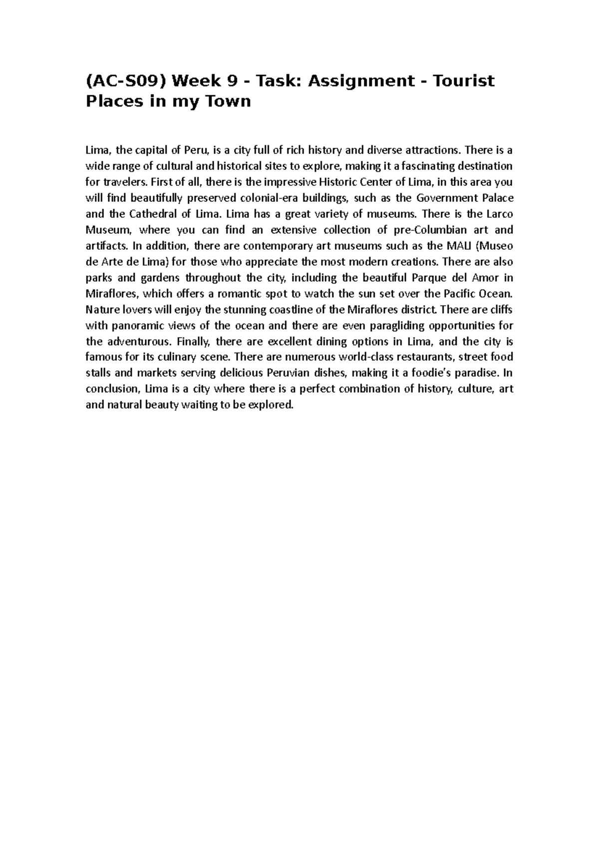 (AC-S09) Week 9 - beefebgwad - (AC-S09) Week 9 - Task: Assignment - Tourist Places in my Town ...