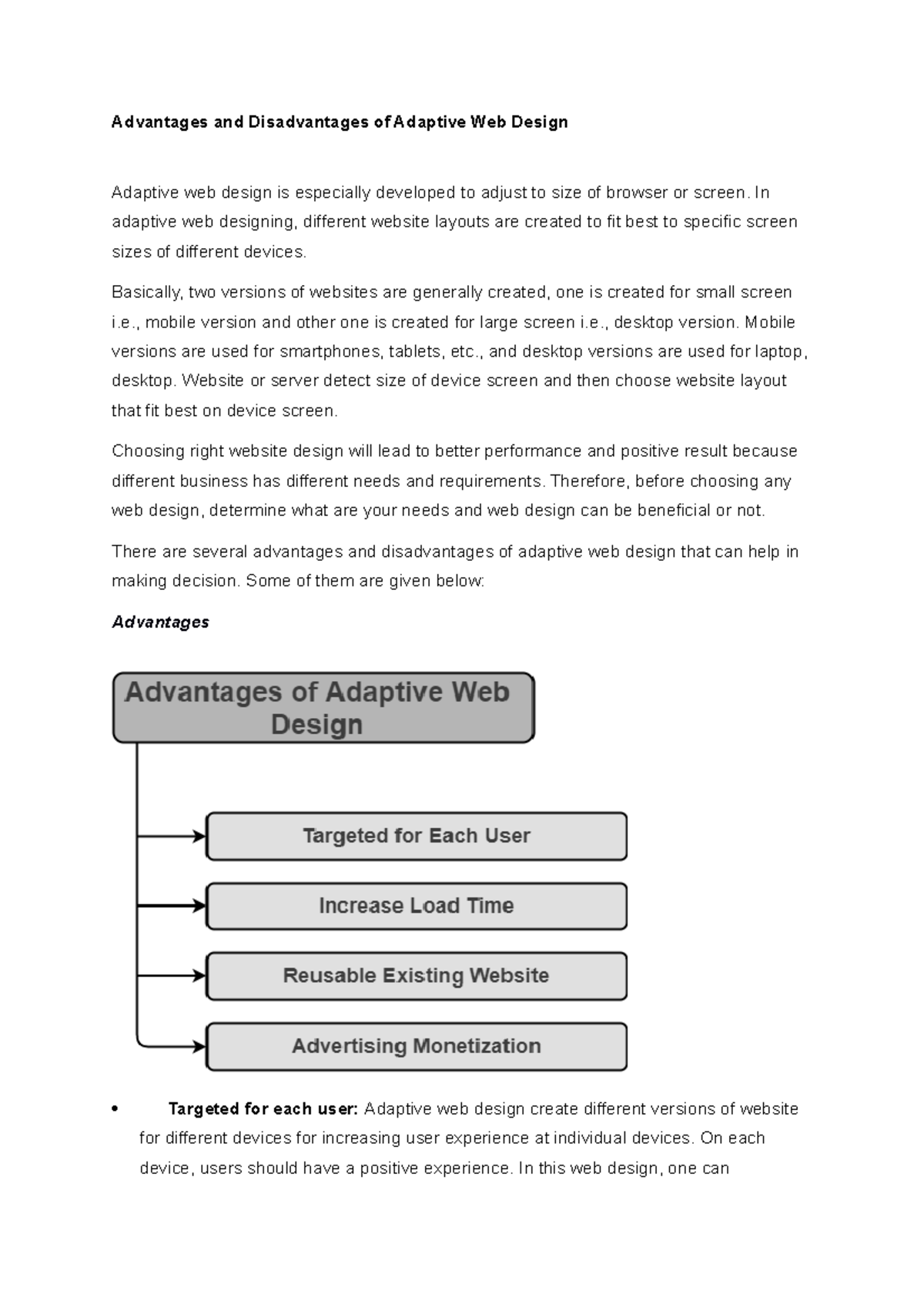 Advantages and Disadvantages of Adaptive Web Design - In adaptive web ...
