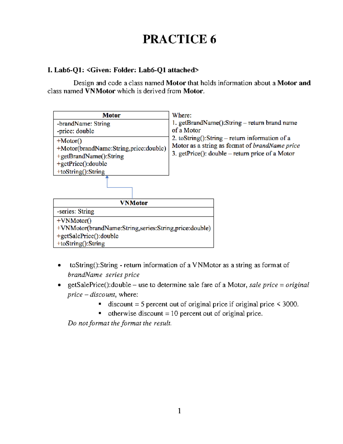 PRO192 2024 Practice 6 Question - 1 PRACTICE 6 I. Lab6-Q1: