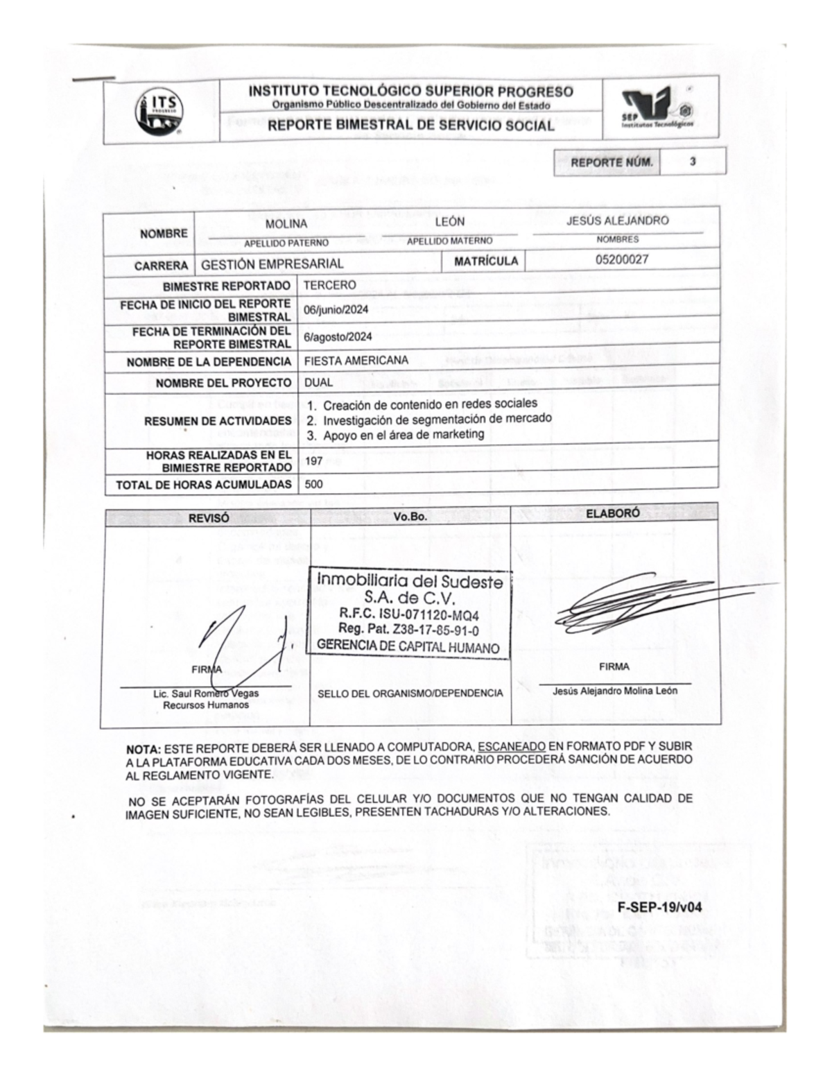 Instituto TecnolóGICO Superior Progreso - INSTITUTO TECNOLÓGICO ...