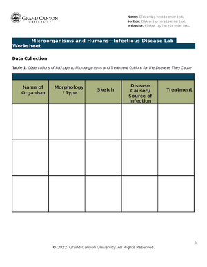 BIO 205L RS T6 - LAB REPORT - Section: Click or tap here to enter text ...