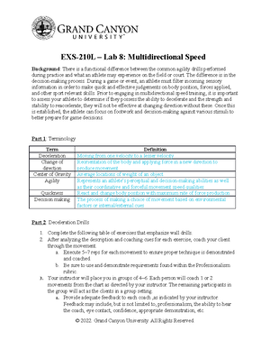 LAB 5- Speed Assessments - EXS-210L – Lab 5: Speed Assessments ...