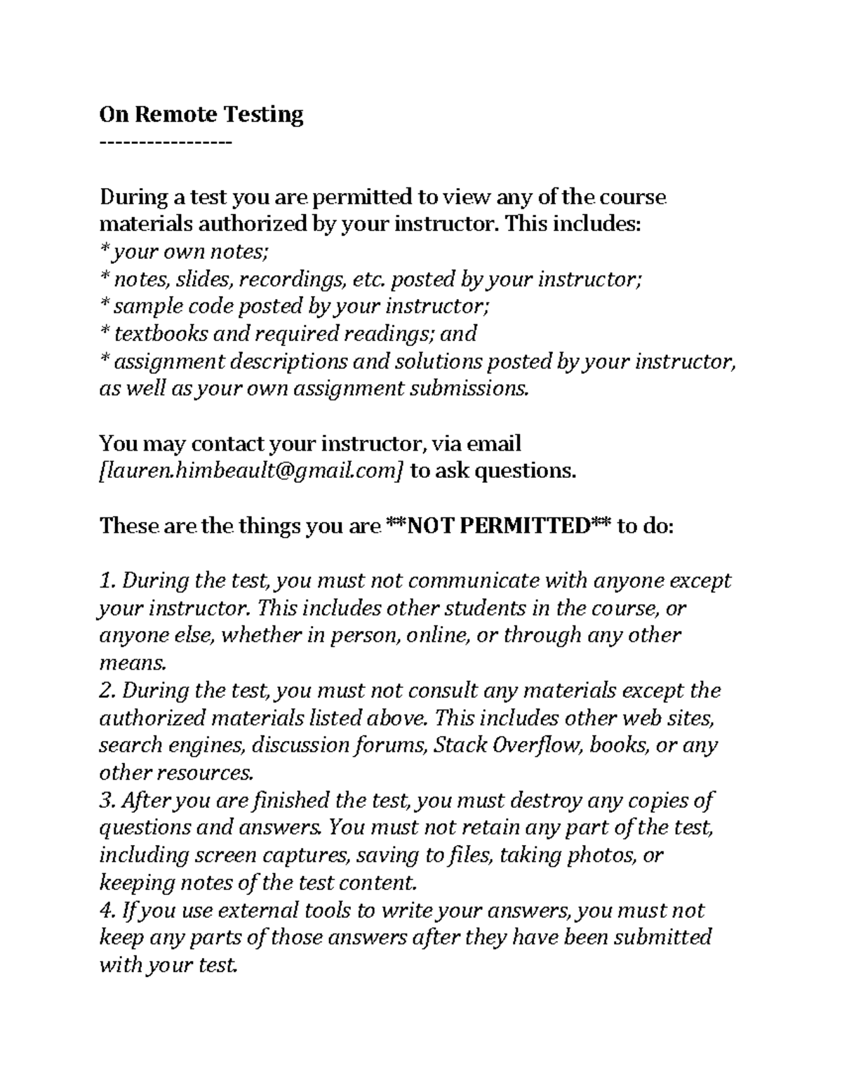 On Remote Testing，On Remote Testing - On Remote Testing - During a test ...