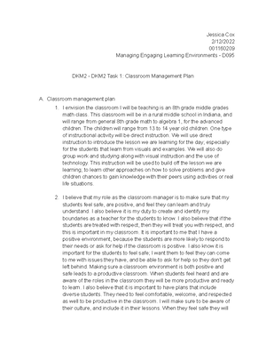 D095-TASK 1 PASSED FIRST TRY - D095 - WGU - Studocu