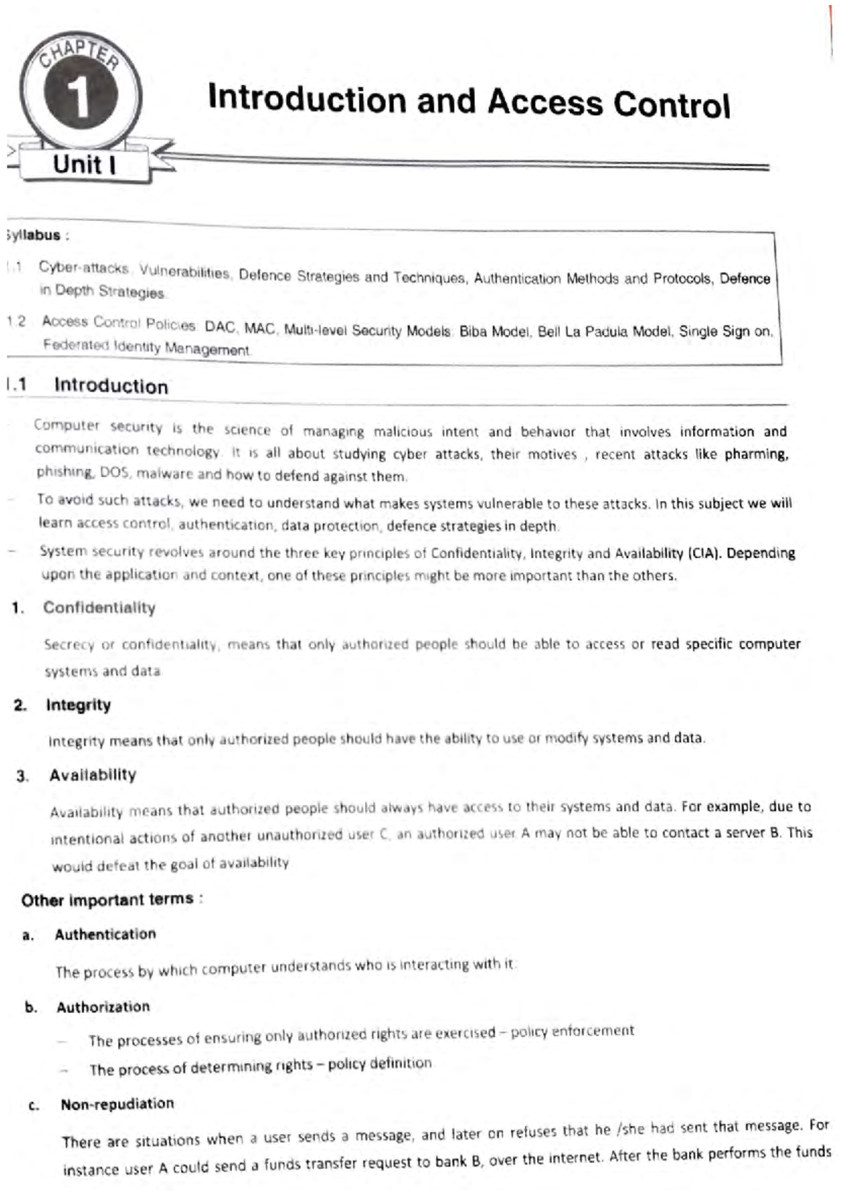 Assdf Searchable Techmax 2 - Introduction and Access Control Sylla bu 2 ...