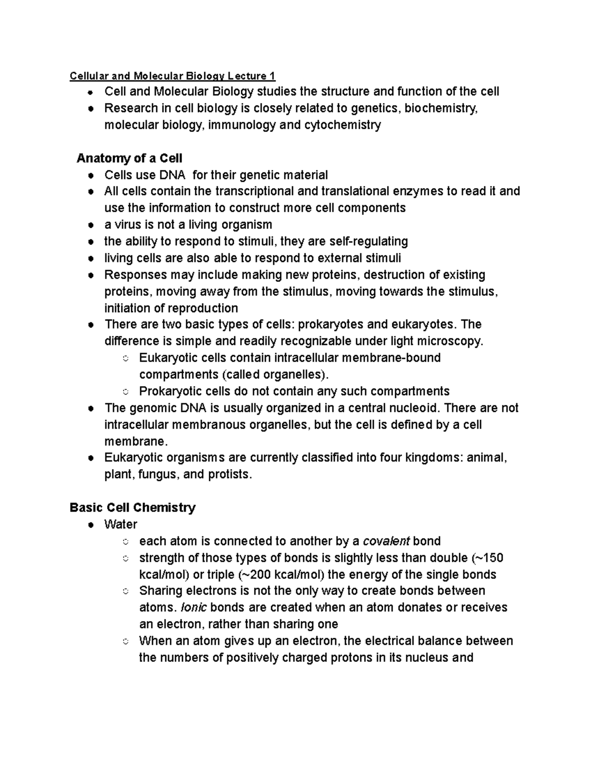 Bio- cellular and molecular bio - Cellular and Molecular Biology ...