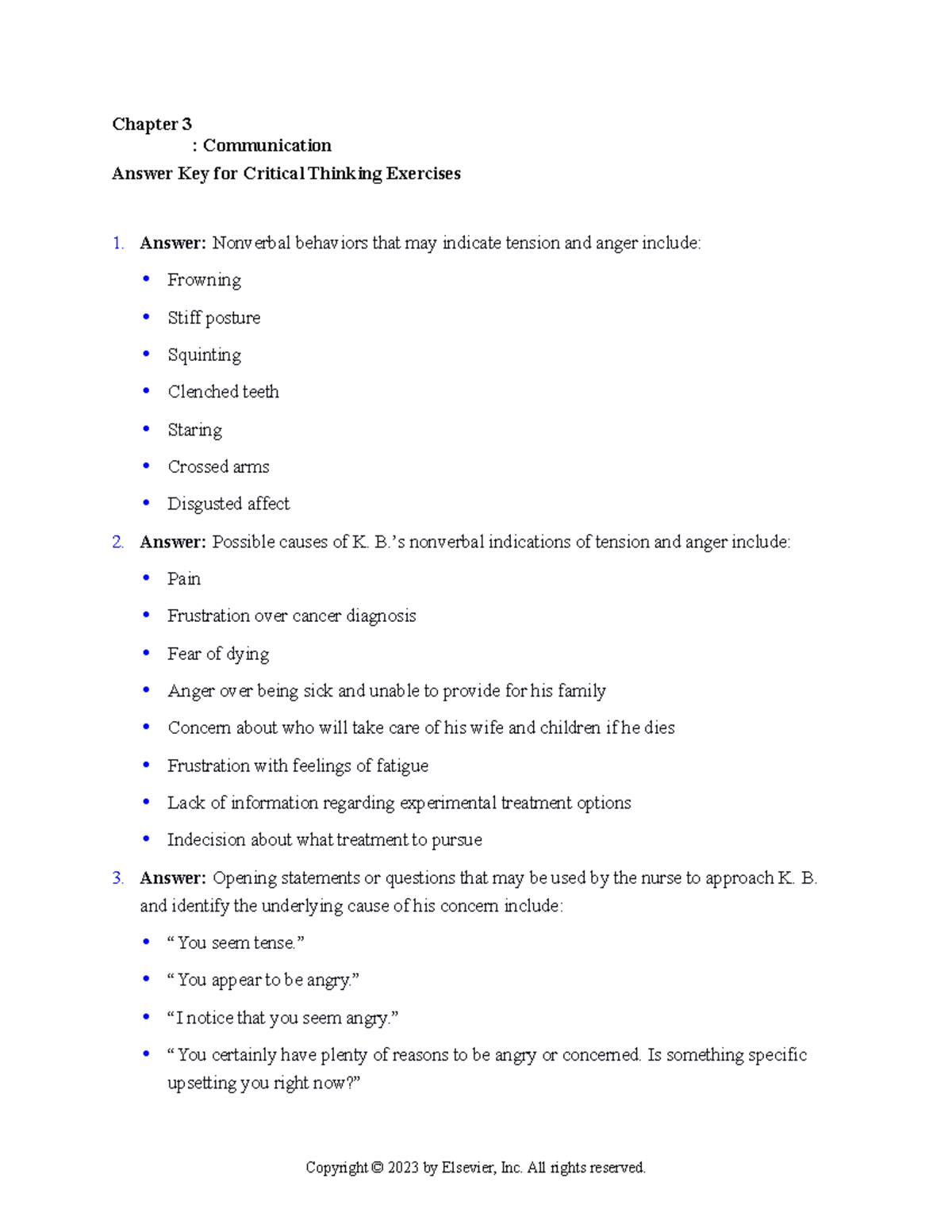 Chapter 003 - Practice Materials - Chapter 3 : Communication Answer Key ...