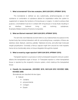 Over all bmao question bank - BRANCH:BME SUBJECT CODE:191BM YEAR/SEM ...