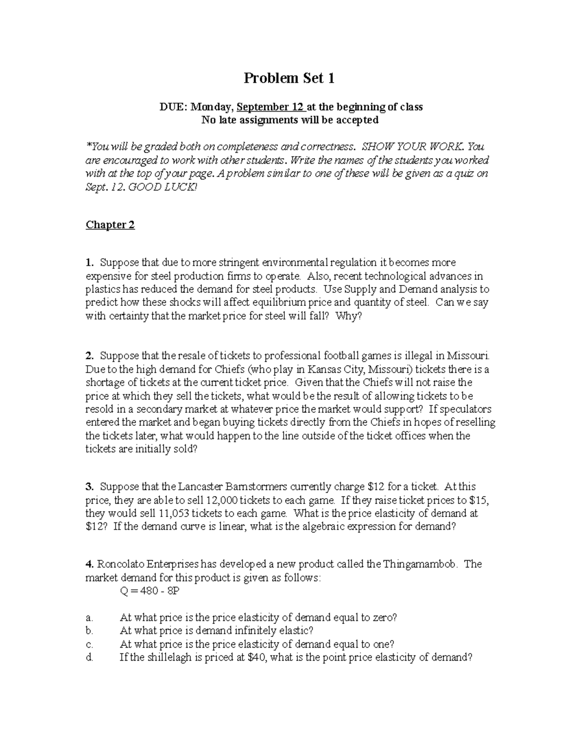 Problem Set 1 Fall 2016 - Problem Set 1 DUE: Monday, September 12 at ...