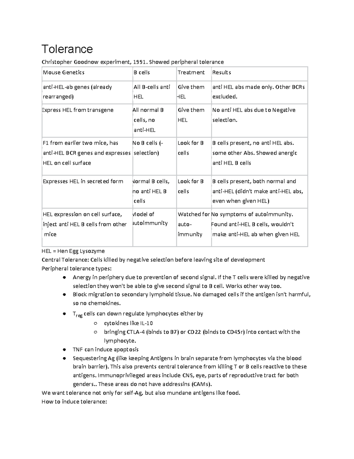 Tolerance Notes - Tolerance Christopher Goodnow experiment, 1991 ...