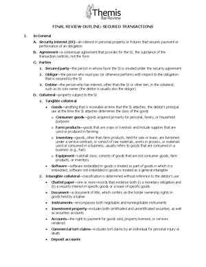 Bar Exam Critical Rules - Bar Exam Critical Rules/Concepts Outline MBE Topics Contracts and ...