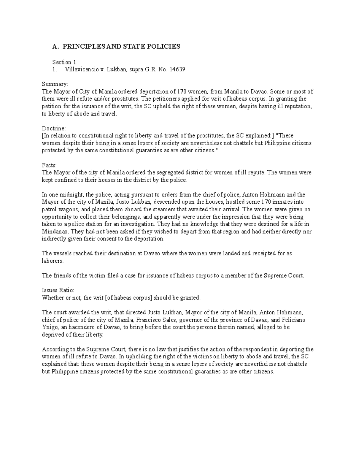 Principles AND State Policies - A AND STATE POLICIES Section 1 ...