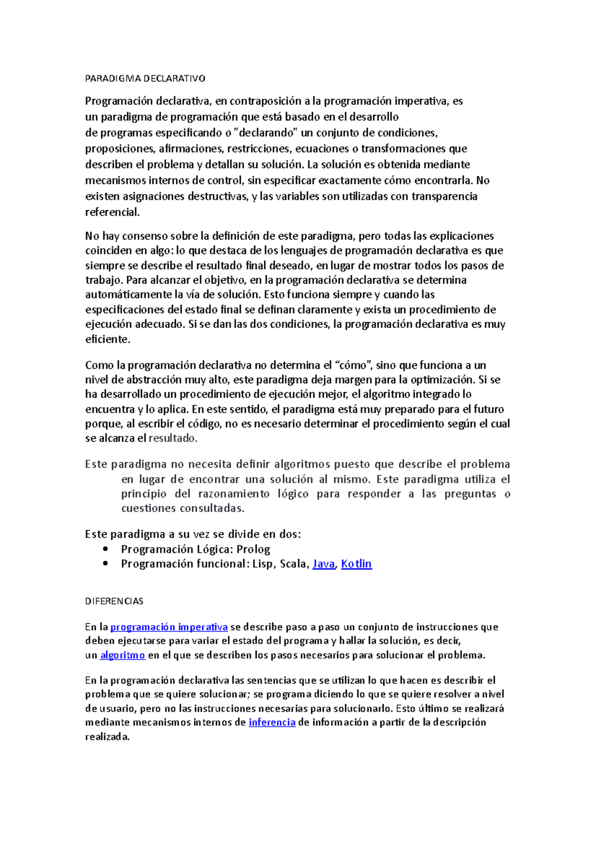 Paradigma Declarativo 1213449 - PARADIGMA DECLARATIVO Programación ...