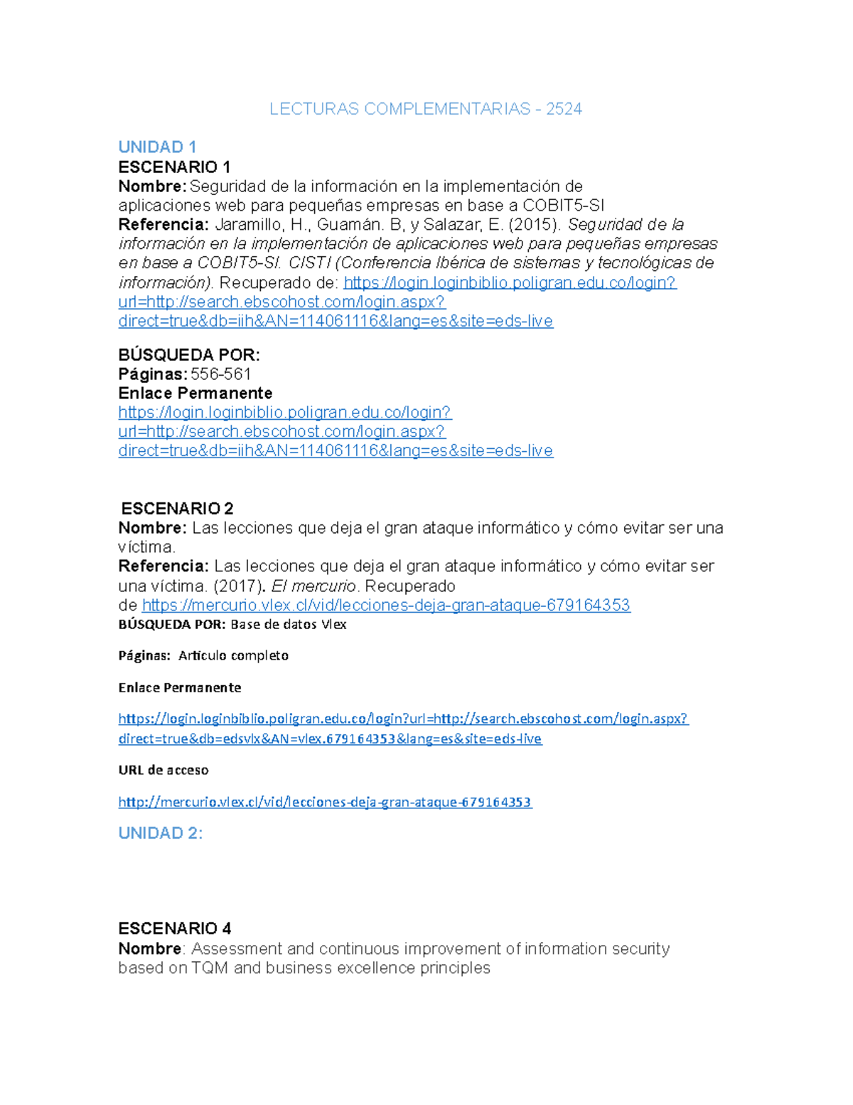 Teoría de la seguridad Referencias - LECTURAS COMPLEMENTARIAS - 2524 ...