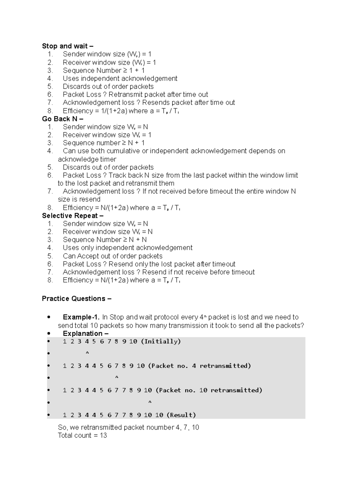 Numericals - VERY USEFUL MATERIALS AND PROBLEMS FOR PRACTICE - Stop and ...