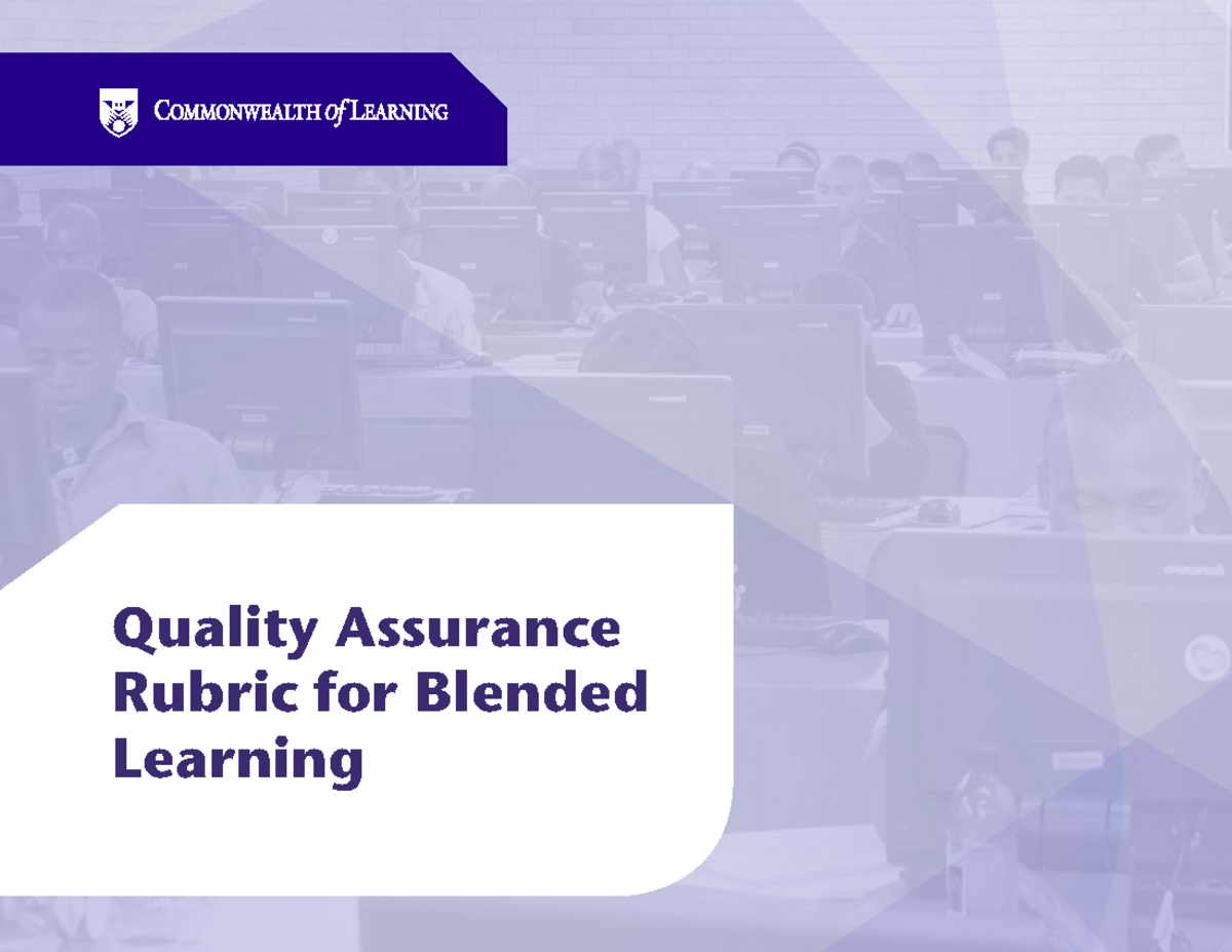 2020 Perris Mohee QA Rubric Blended Learning - Quality Assurance Rubric for Blended Learning The ...