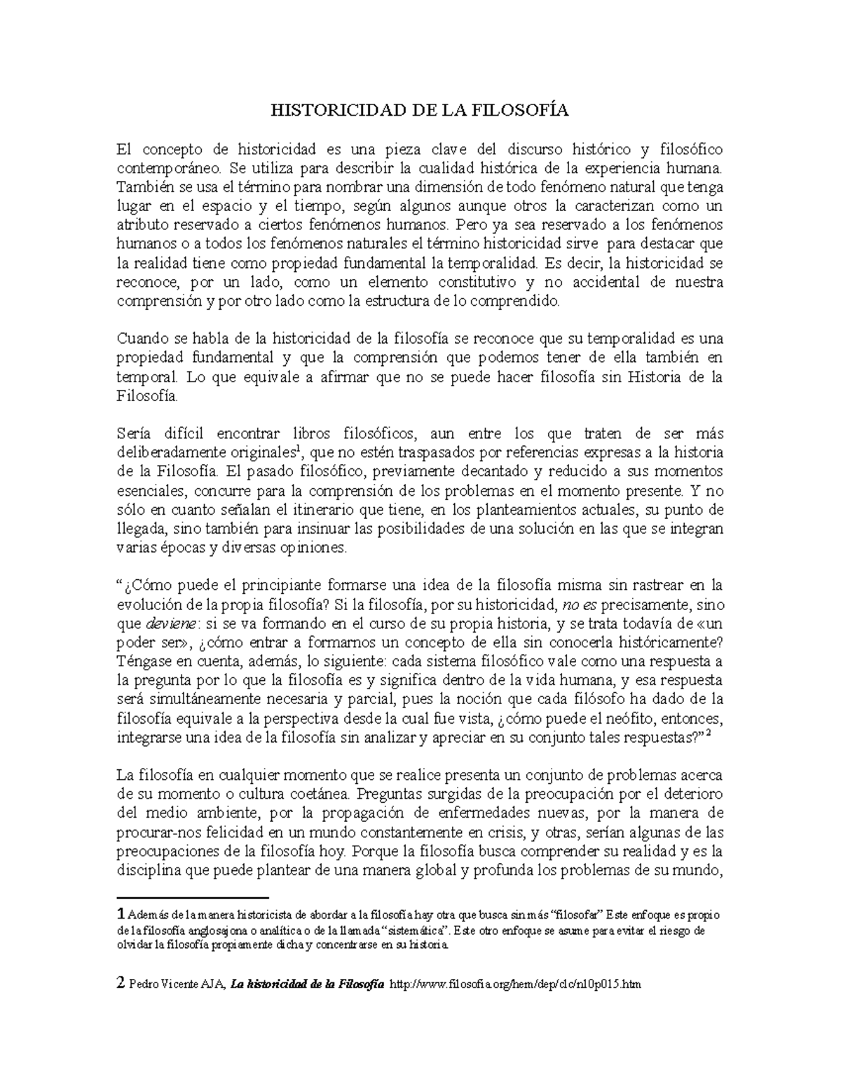 Historicidad DE LA FilosofíA - HISTORICIDAD DE LA FILOSOFÍA El concepto ...