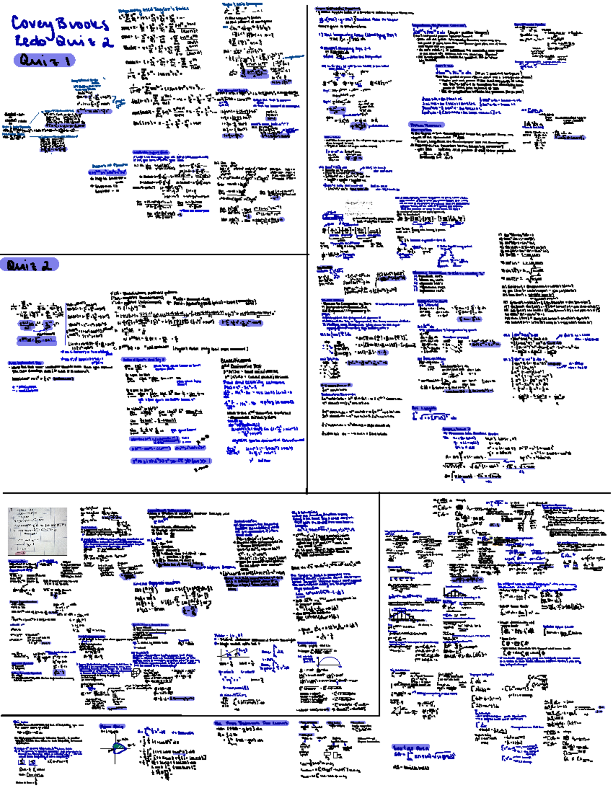 Redo Quiz 2 Notes Sheet - ConeyBroosand i Quiz I Composition of ...