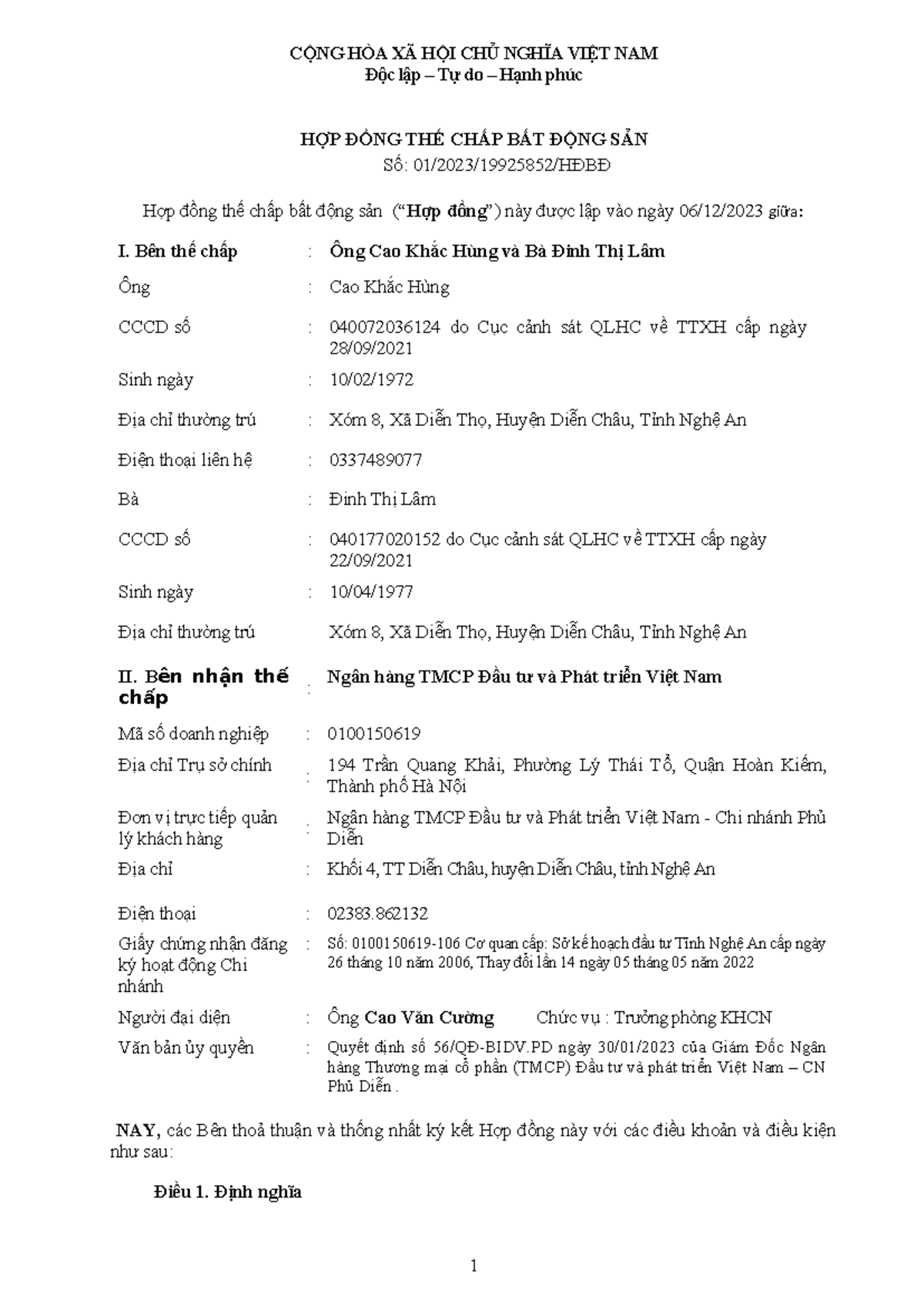 4. Mau 14-HDTC TS thuoc so huu chung de bao dam nghia vu cho cac chu tai san hoac mot hoac mot ...