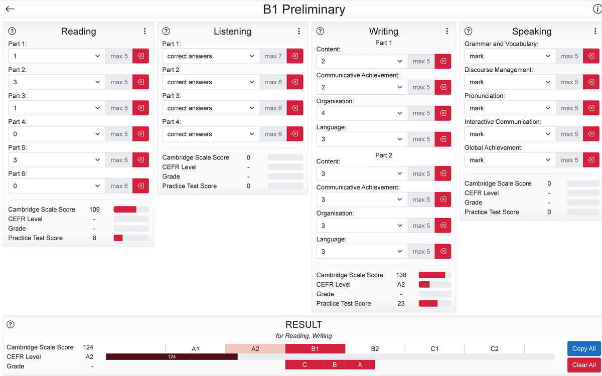 Cambridge Score Henry - B1 Preliminary Part 1: Reading Part 2: Part 3 ...