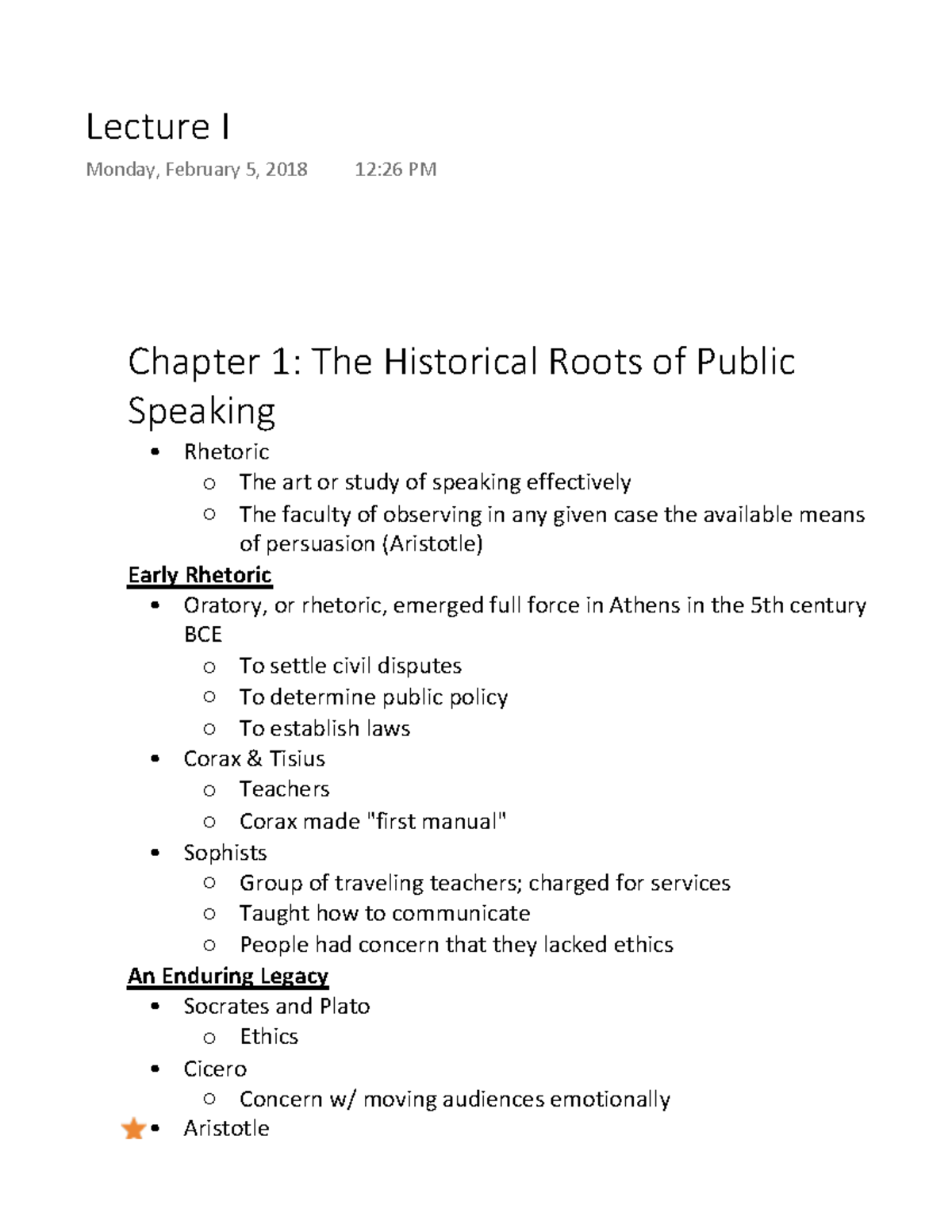 Lectures for Exam 1 - Chapter 1: The Historical Roots of Public ...
