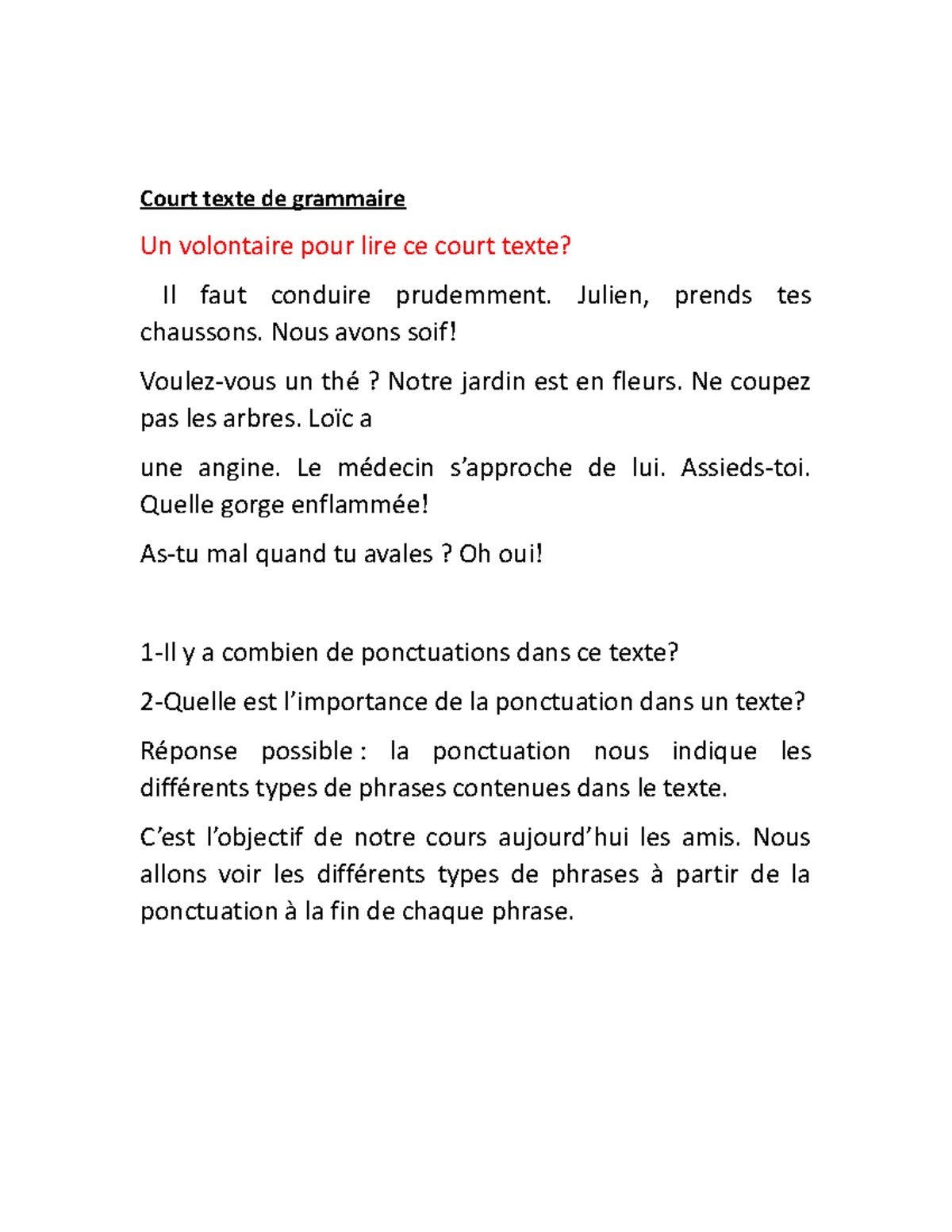 Tableau grammaire - Helps you with the grammar. - Court texte de ...