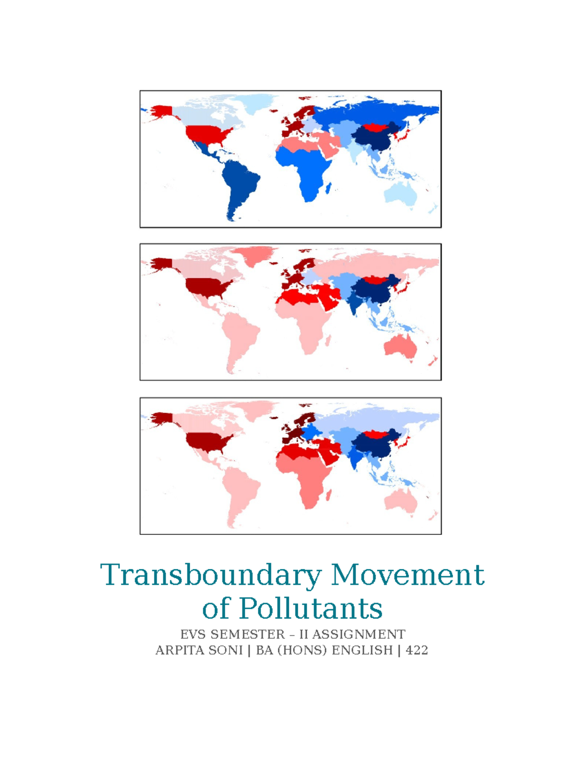 Transboundary Movement of Pollutants - Transboundary Movement of ...