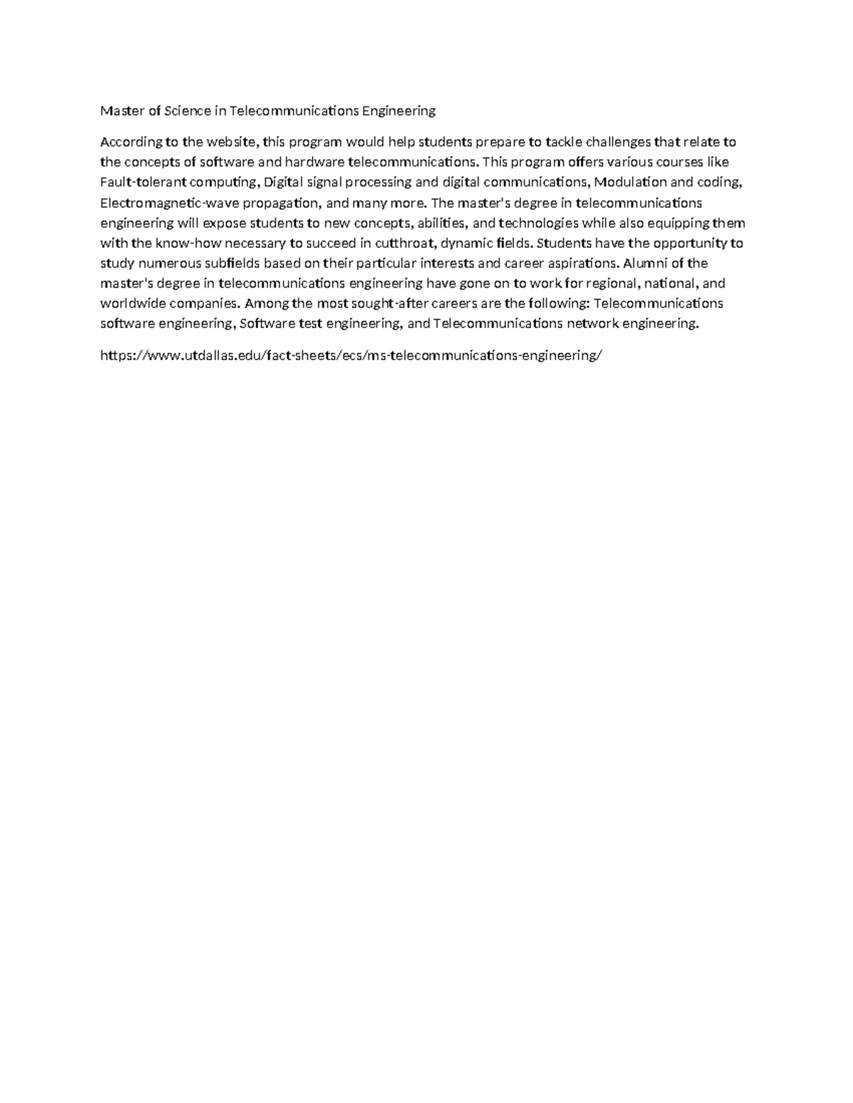C1 Exercise D - Master of Science in Telecommunications Engineering ...