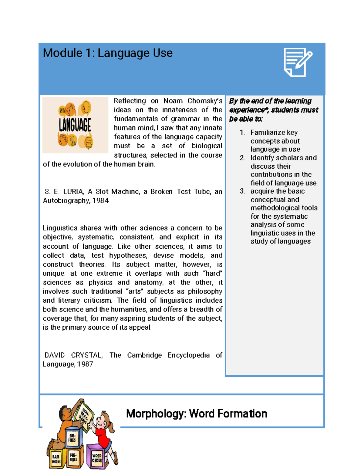 Laurehl ONYX B. Cabiles 3 Abeng-A Chapter 2- Morphology - Module 1 ...