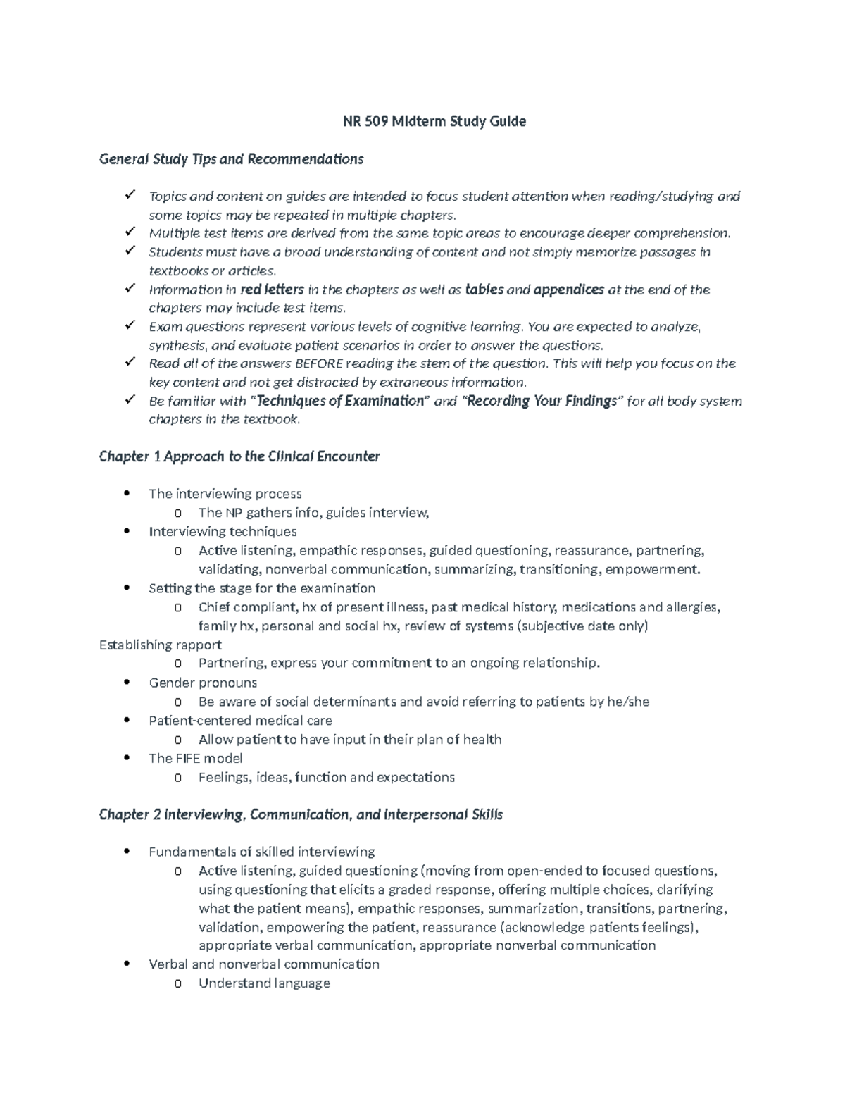 NR509 Midterm Exam Study Guide 113021 - NR 509 Midterm Study Guide ...