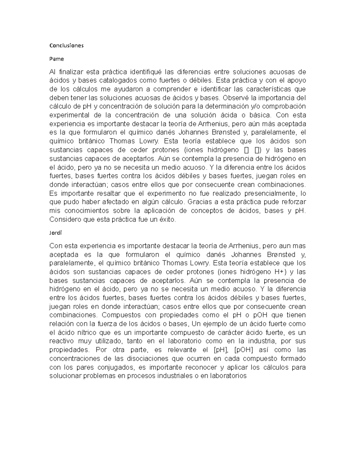Conclusiones practica 9 - Conclusiones Pame Al finalizar esta práctica identifiqué las ...